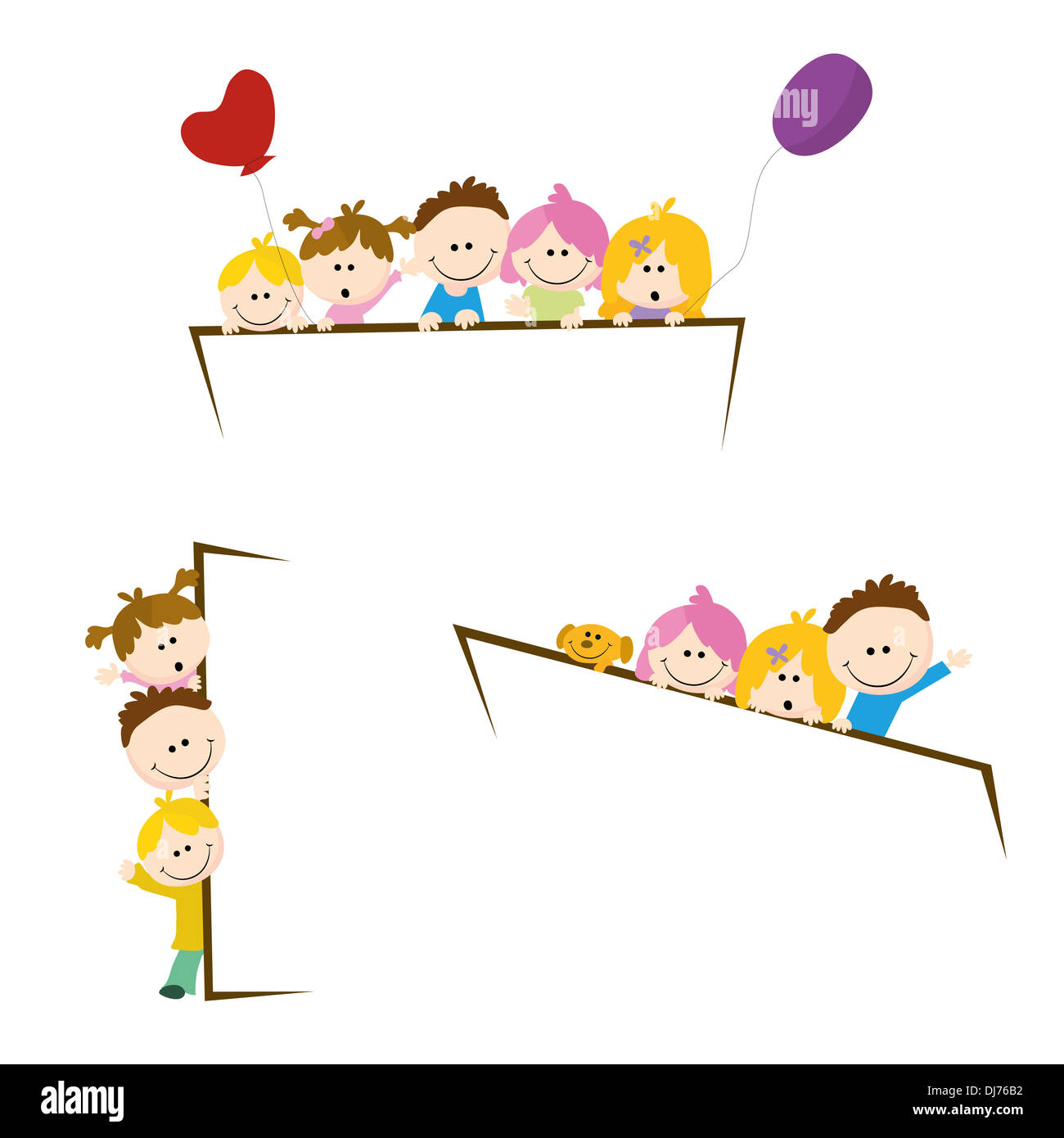 Kids love draw happy Cut Out Stock Images & Pictures - Alamy