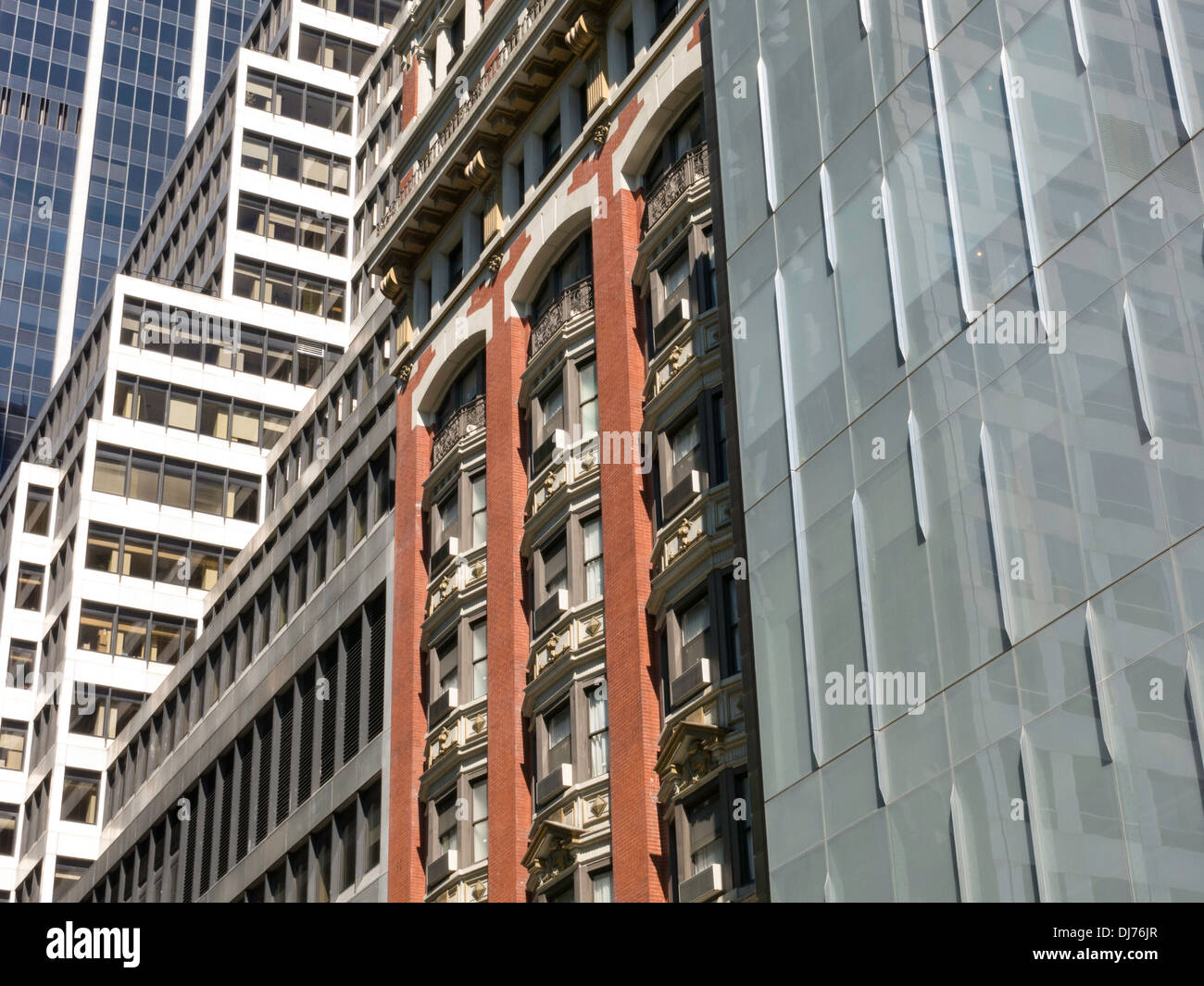 Architecture on West 46th Street, NYC Stock Photo - Alamy