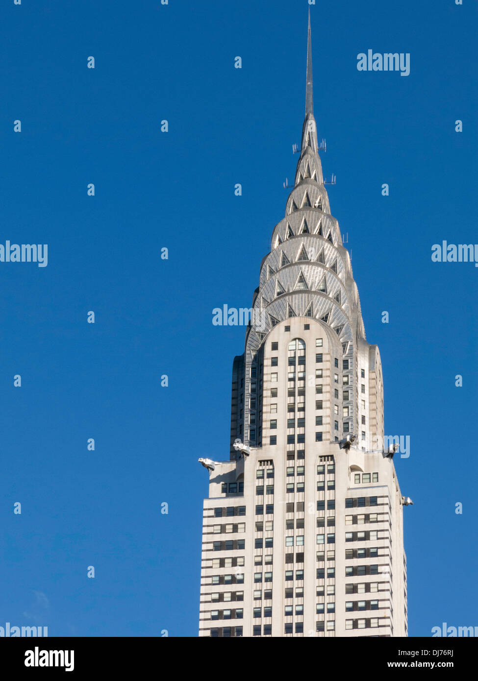 Chrysler building steel spire blue hi-res stock photography and images ...
