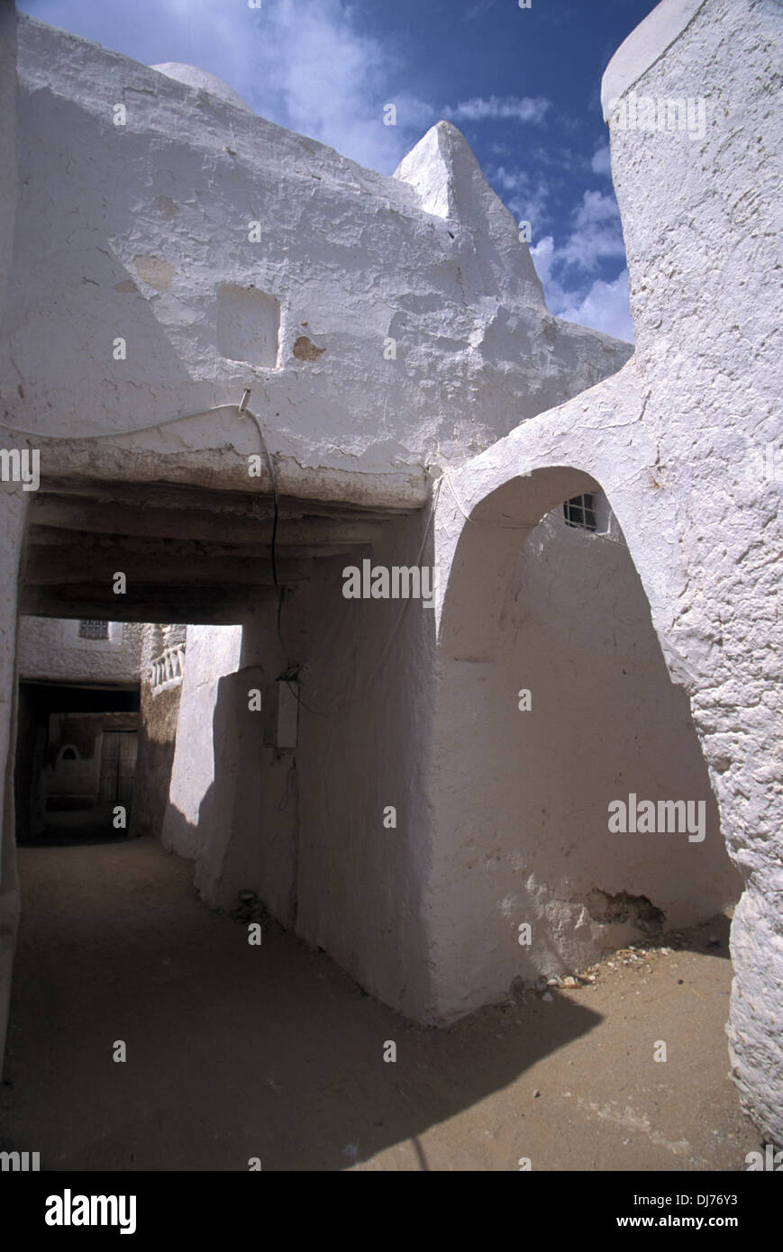 Covered alleys in Ghadames, o Ghadamis, Old Town, UNESCO World Heritage ...