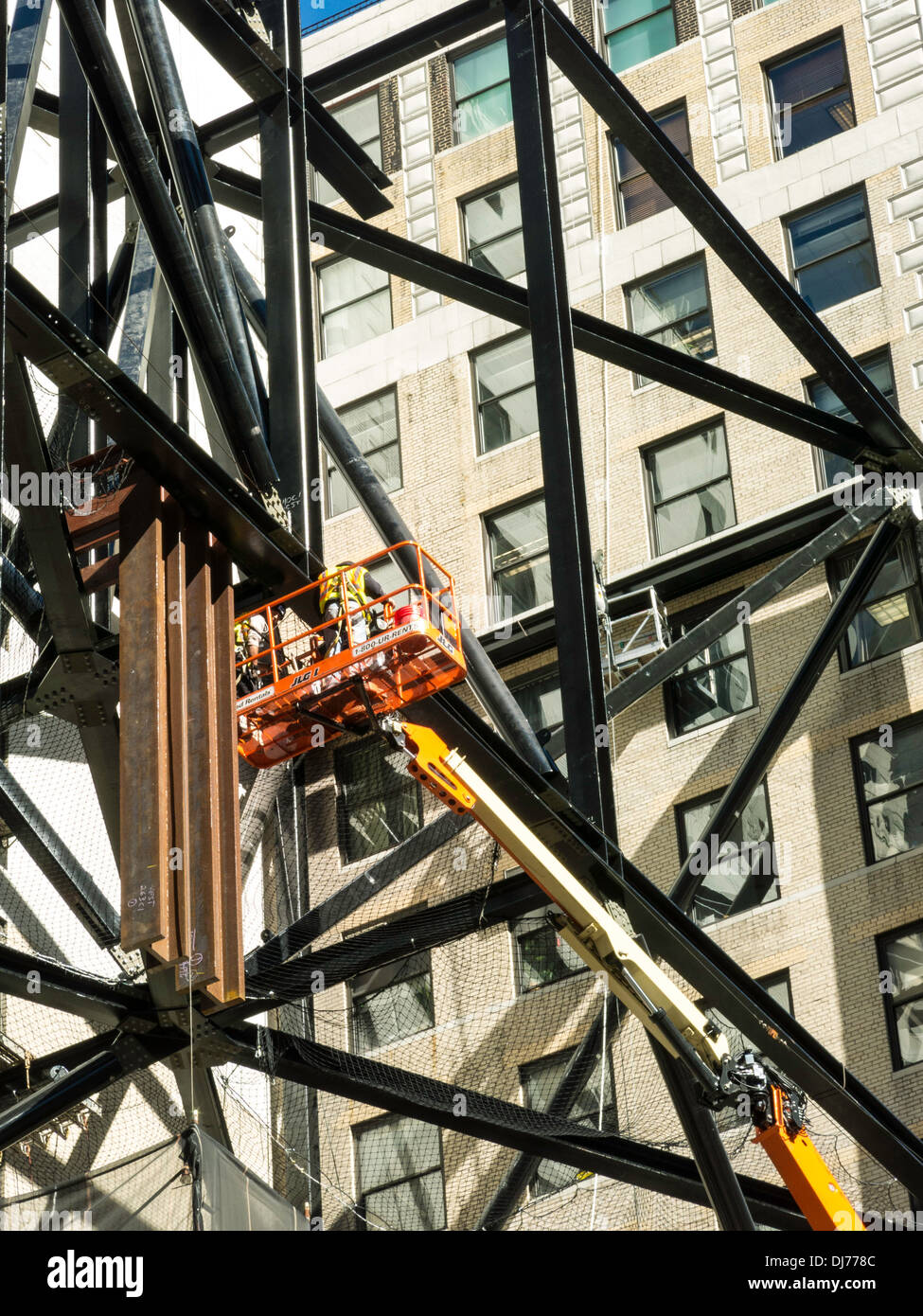 Construction Site in Times Square, NYC Stock Photo - Alamy