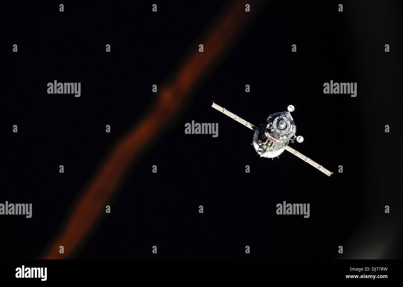 Soyuz TMA-08M spacecraft as it departs Stock Photo - Alamy Soyuz TMA-08M spacecraft as it departs Stock Photo - Alamy