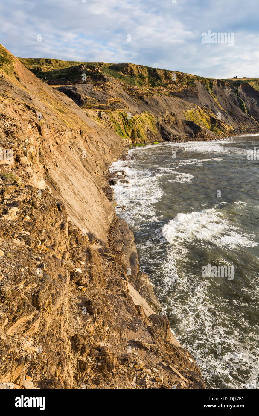 Sea cliffs at kettleness, North Yorkshire Stock Photo - Alamy
