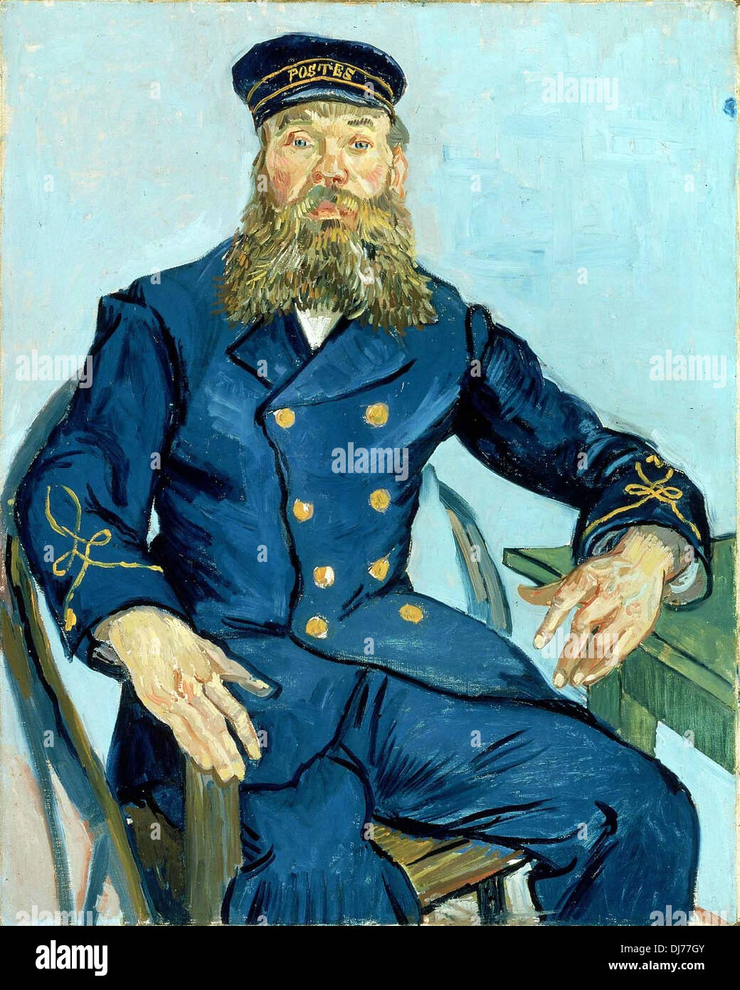 Postman Joseph Roulin by Vincent van Gogh Stock Photo - Alamy