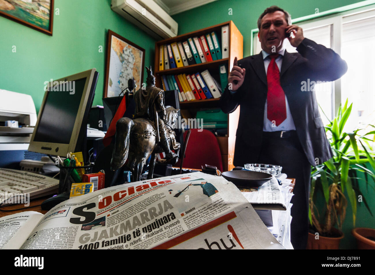 Gjin Marku chairman of the Committee of Nationwide Reconciliation to ...