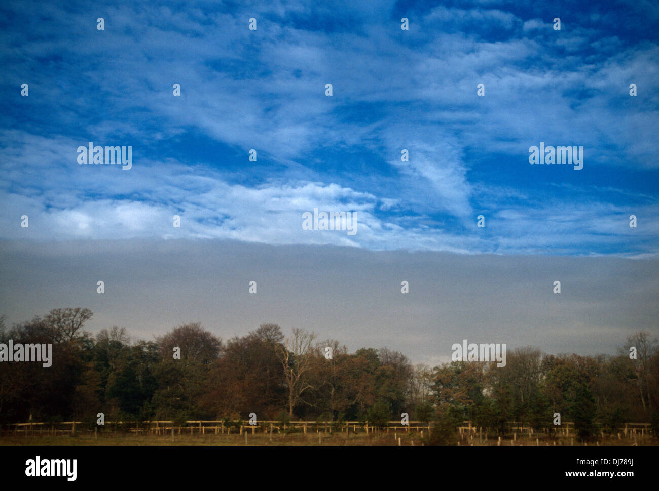 Weather Front And Field Stock Photo - Alamy