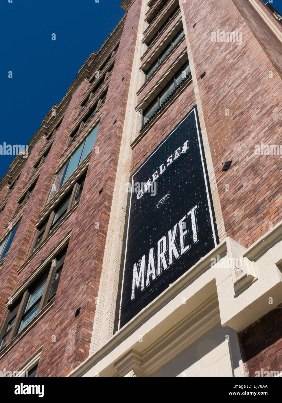 Chelsea market new york sign hi-res stock photography and images - Alamy