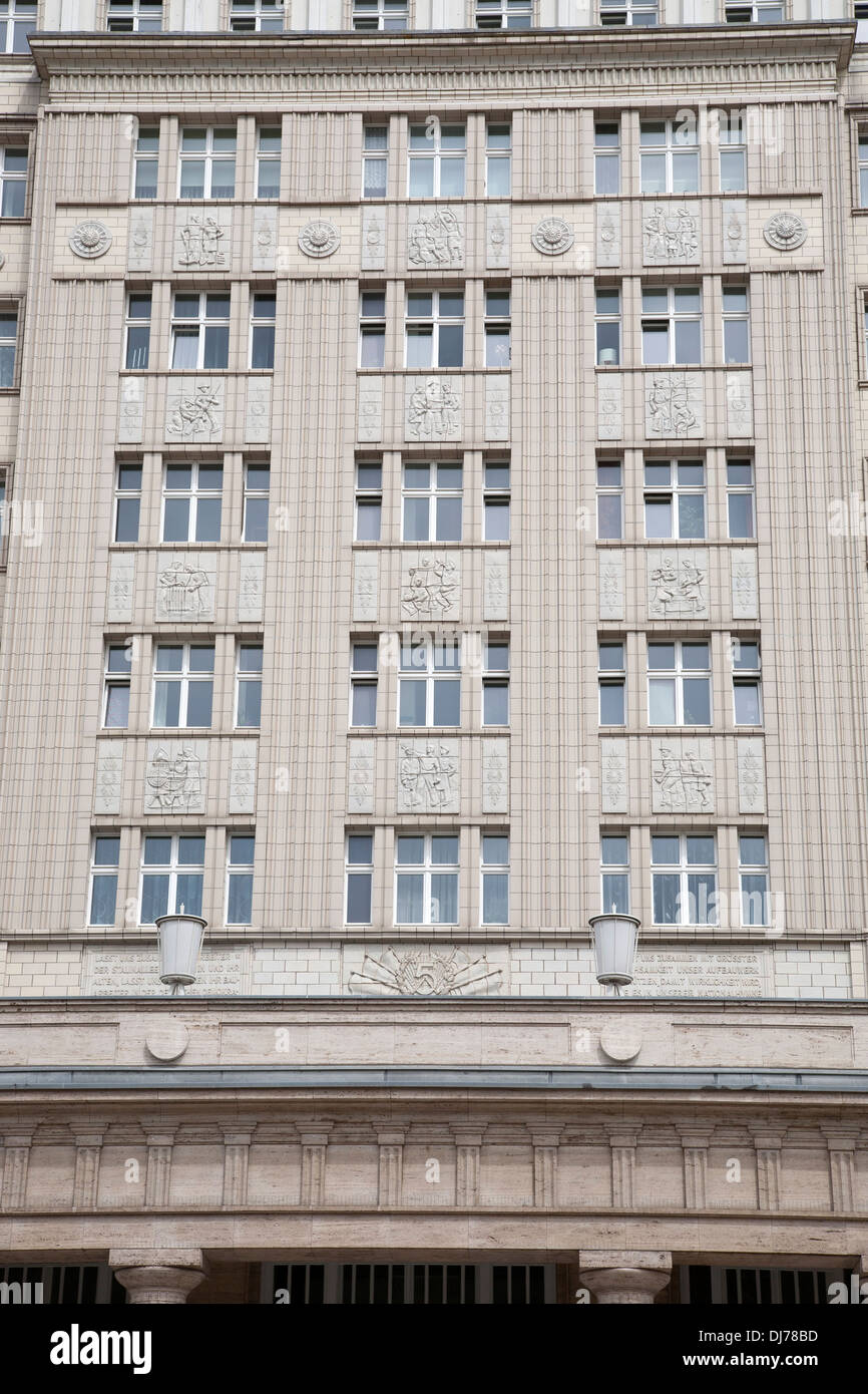 Building Facade on Karl Marx Allee Street, Berlin; Germany Stock Photo ...