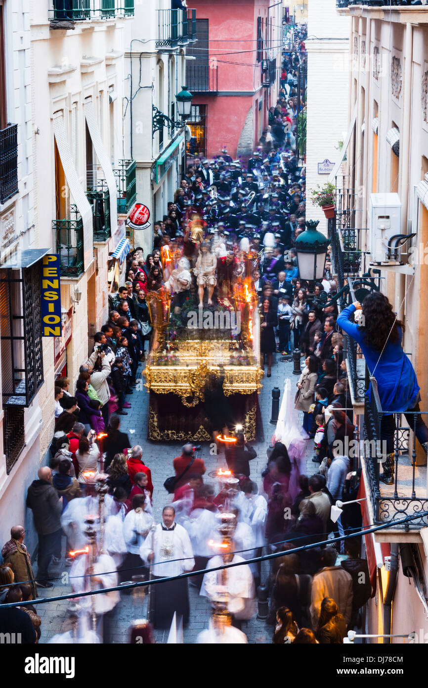 Holy week procession at granada hi-res stock photography and images - Alamy