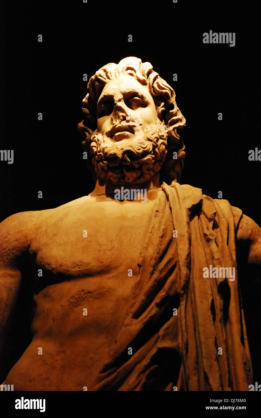 Zeus Statue at museum Stock Photo - Alamy