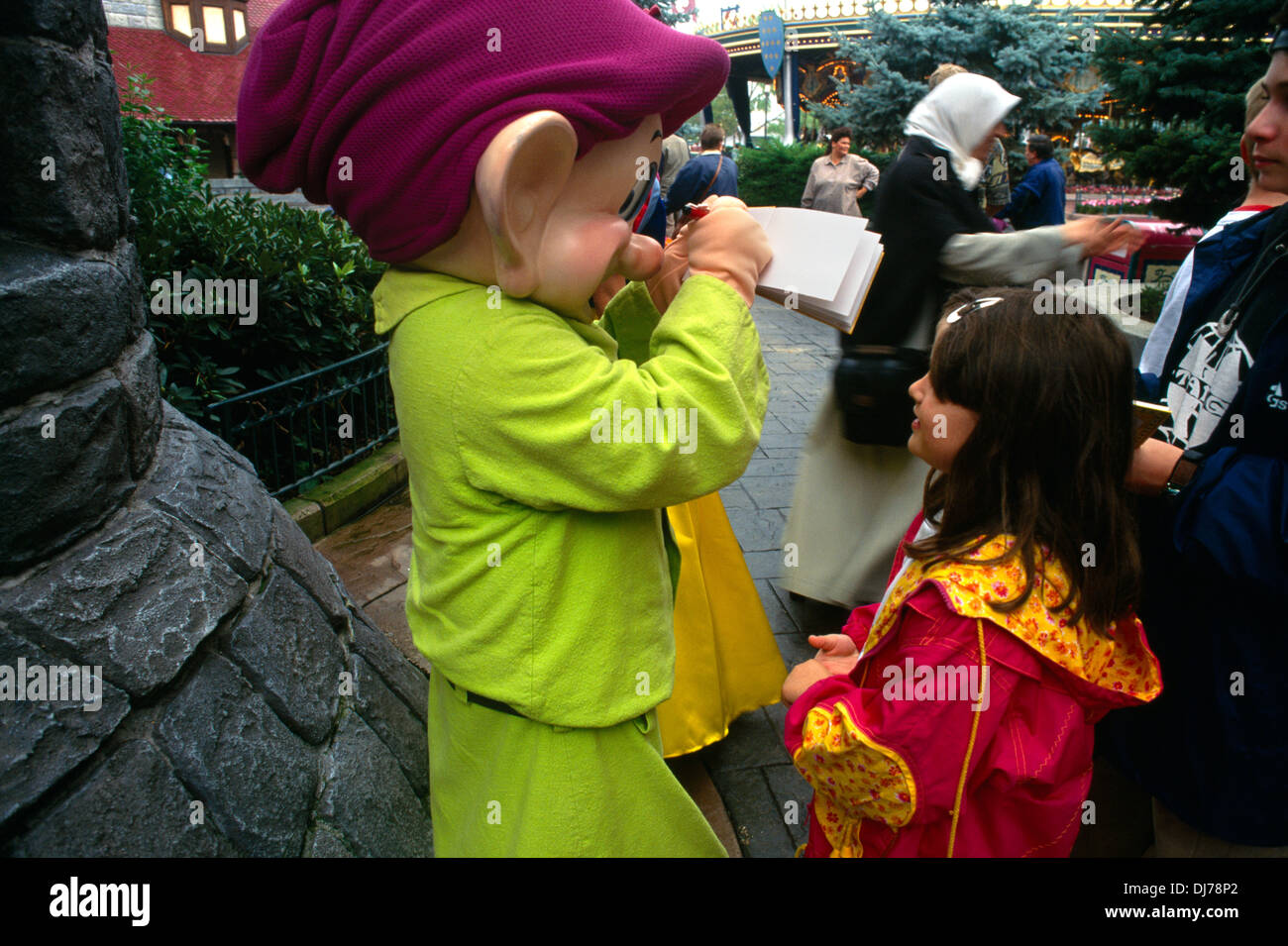 Paris France Eurodisney Dwarf Signs Autograph Stock Photo - Alamy