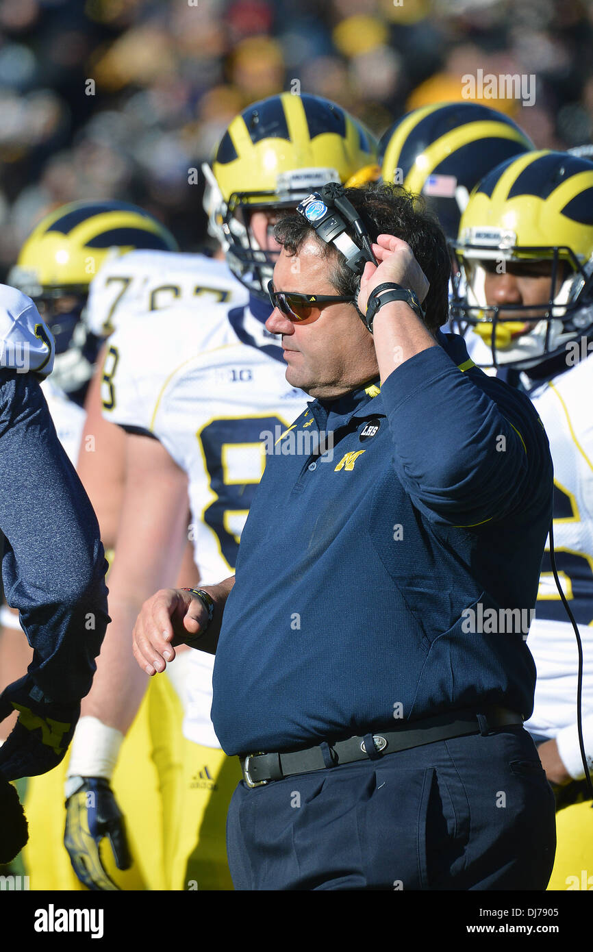Iowa City, Iowa, USA. 23rd Nov, 2013. November 23, 2013: Michigan coach ...