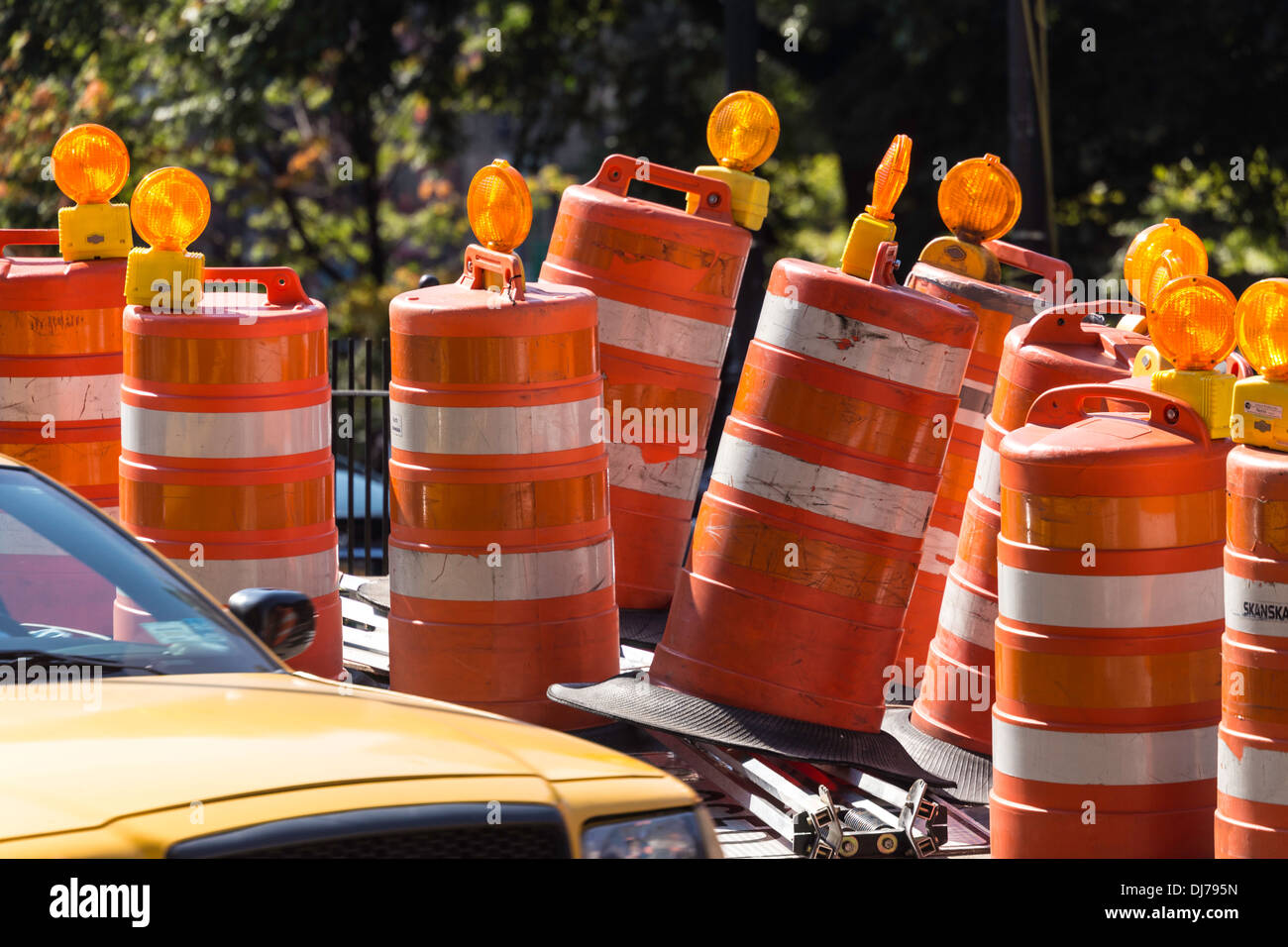 Safety barrels hi-res stock photography and images - Alamy