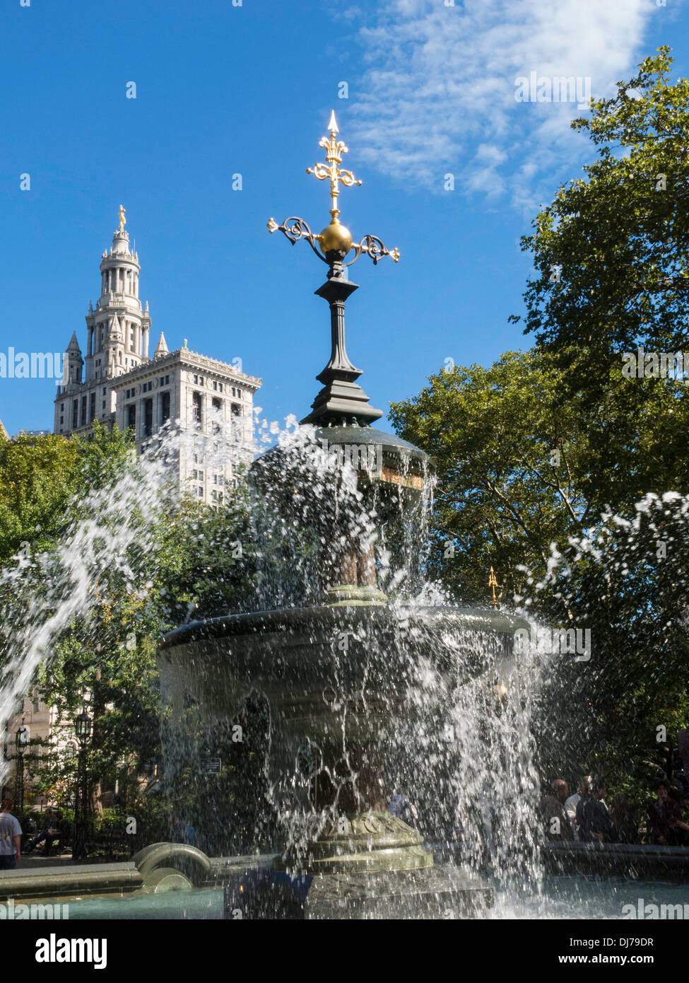 The Mould Fountain, City Hall Park, NYC Stock Photo - Alamy