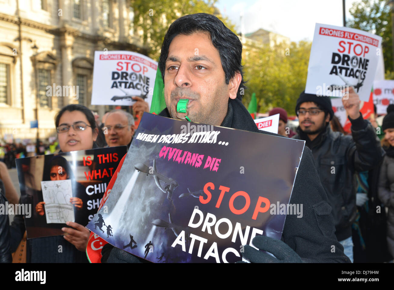 London UK 23th Nov 2013 : UK : Pakistans protest of the Drones attack ...