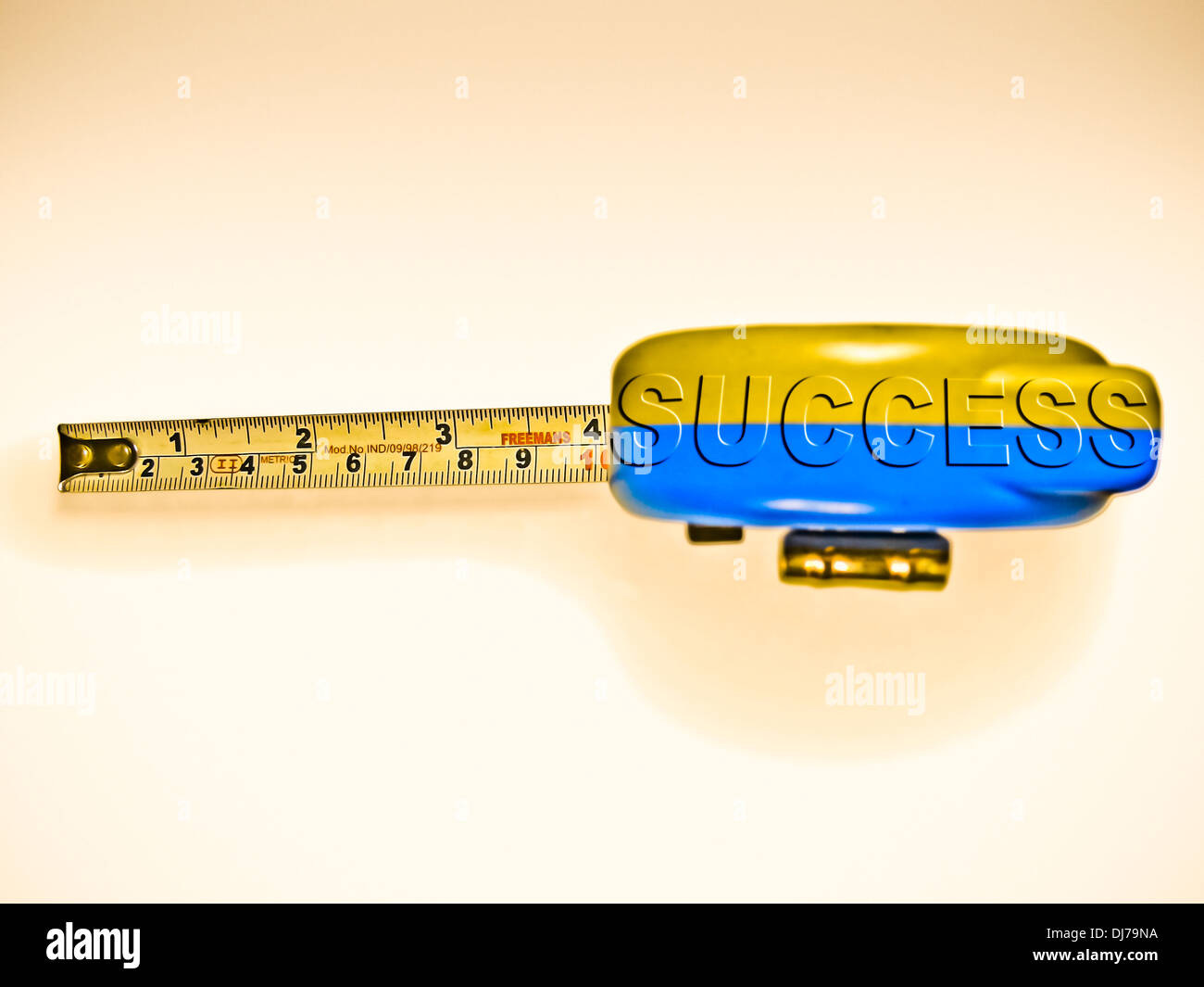 Measuring Tape Success Word, Concept Stock Photo - Alamy