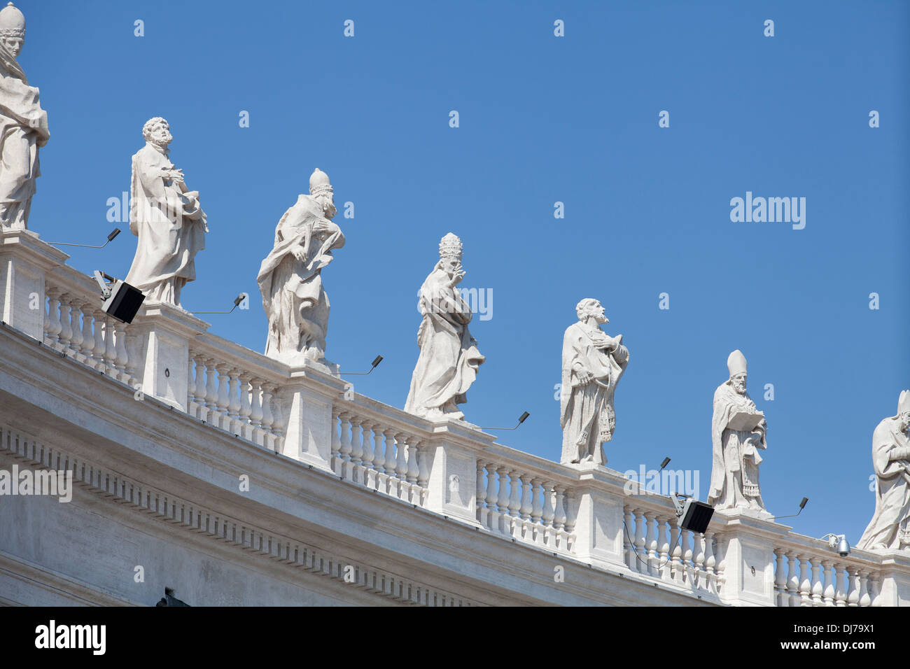 Sculpture Statue Outside St Peters Basilica Stock Photos & Sculpture ...