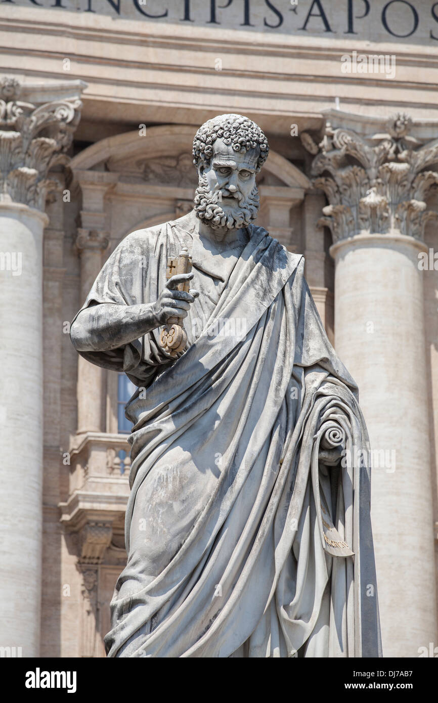 Statue, Vatican City, Rome Stock Photo - Alamy