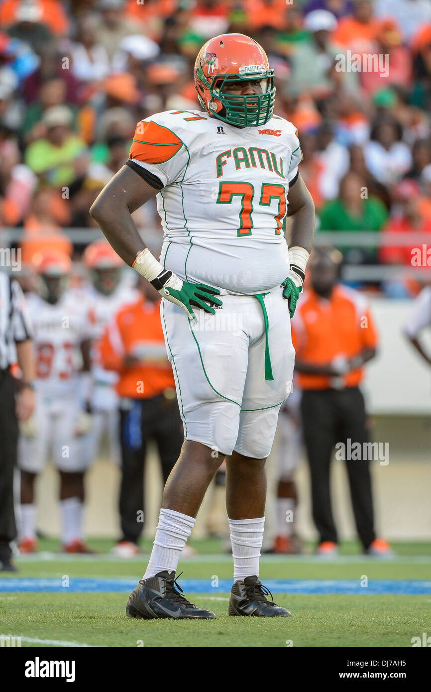 - Orlando, FL, U, . 23rd Nov, 2013. S: Florida A&M offensive linesman ...