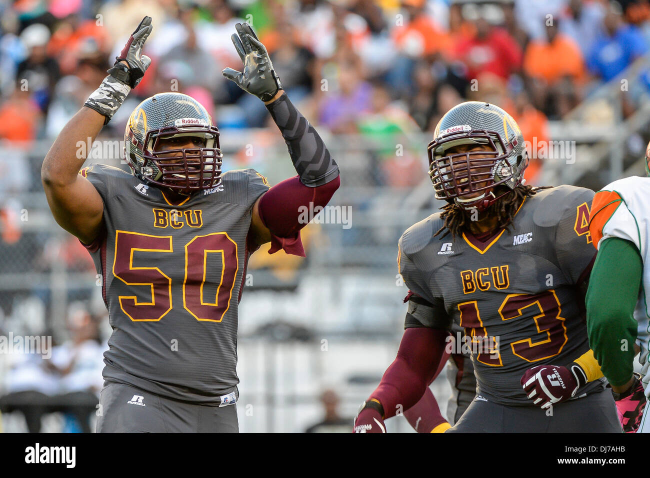 - Orlando, FL, U, . 23rd Nov, 2013. S: Bethune Cookman defensive end ...