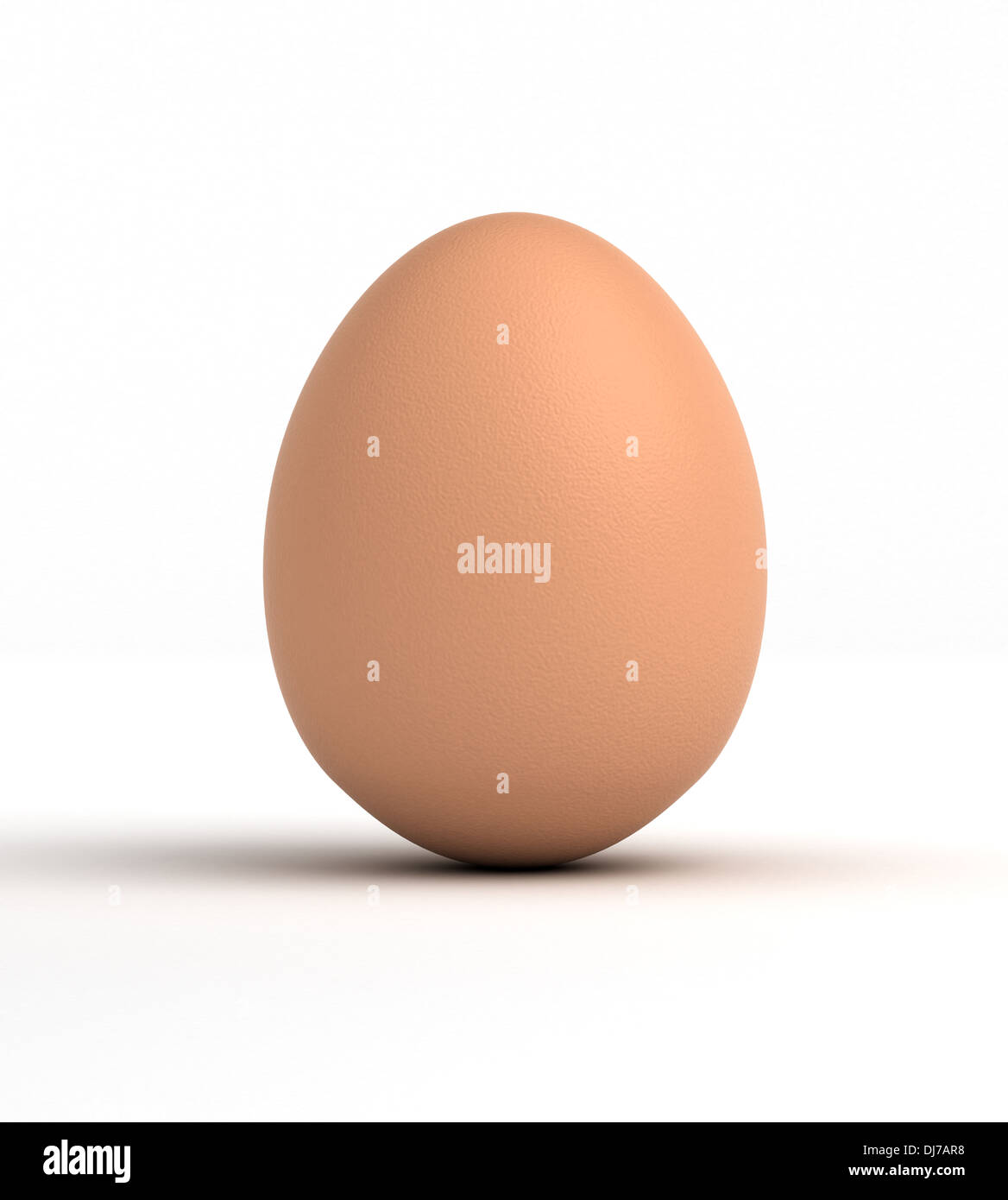 Single Egg on white background (computer generated image Stock Photo ...