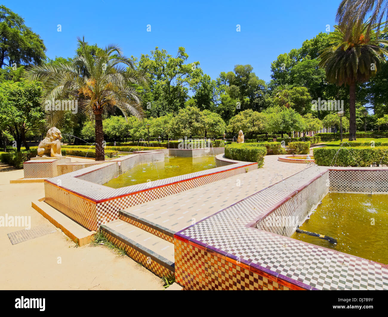 Parque de Maria Luisa - Maria Luisa Park in Seville, Andalusia, Spain ...