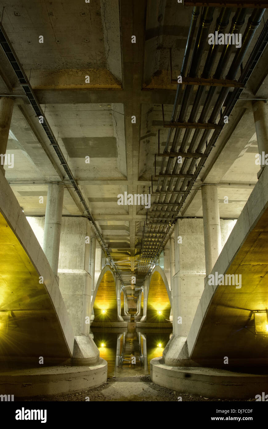 a bottom of a bridge Stock Photo - Alamy