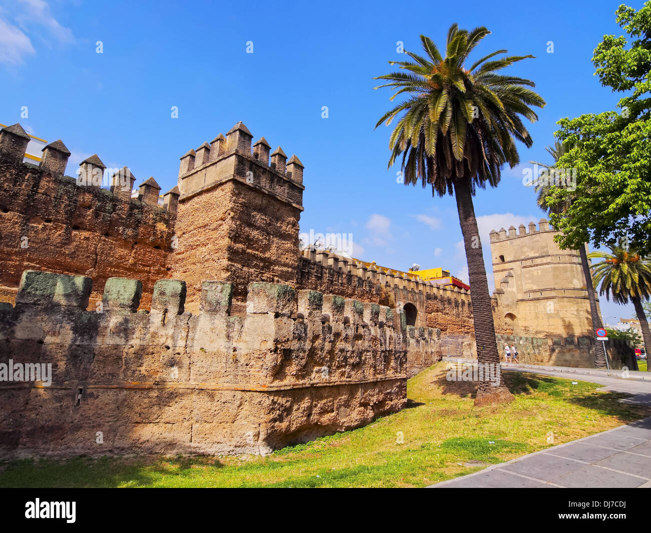 Roman Walls of La Macarena District in Seville, Andalusia, Spain Stock ...