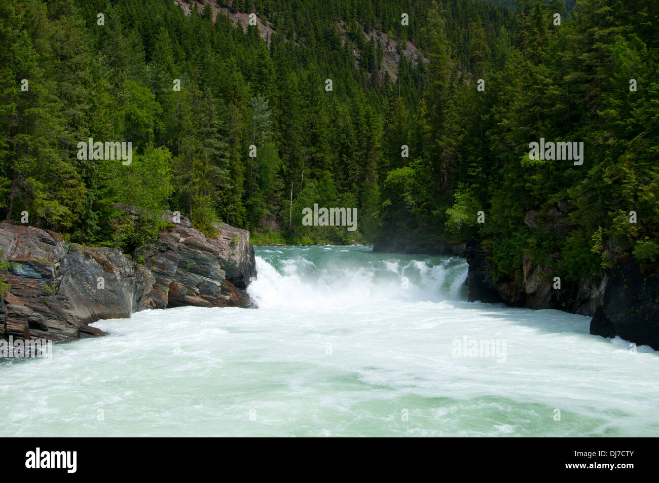 Overlander Falls, Mt Robson Provincial Park, British Columbia, Canada ...