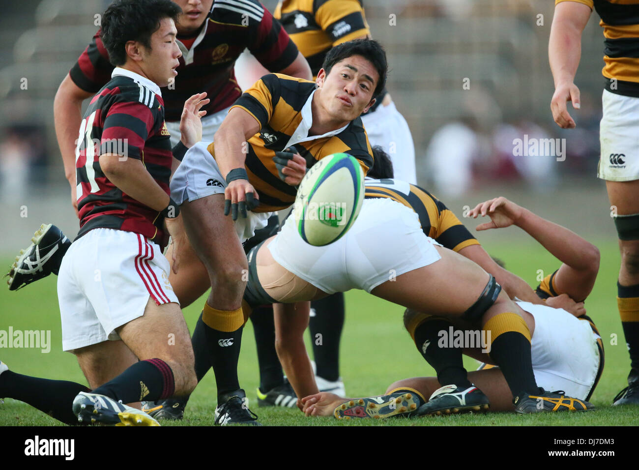 Tokyo, Japan. 23rd Nov, 2013. Ryosuke Watanabe (Keio) Rugby : Kanto Intercollegiate Rugby Games ...