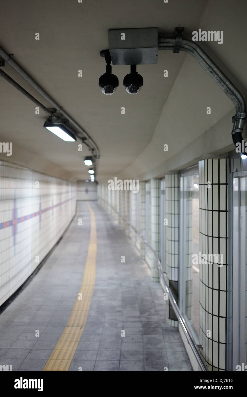 Security Camera or CCTV at tunnel Stock Photo - Alamy