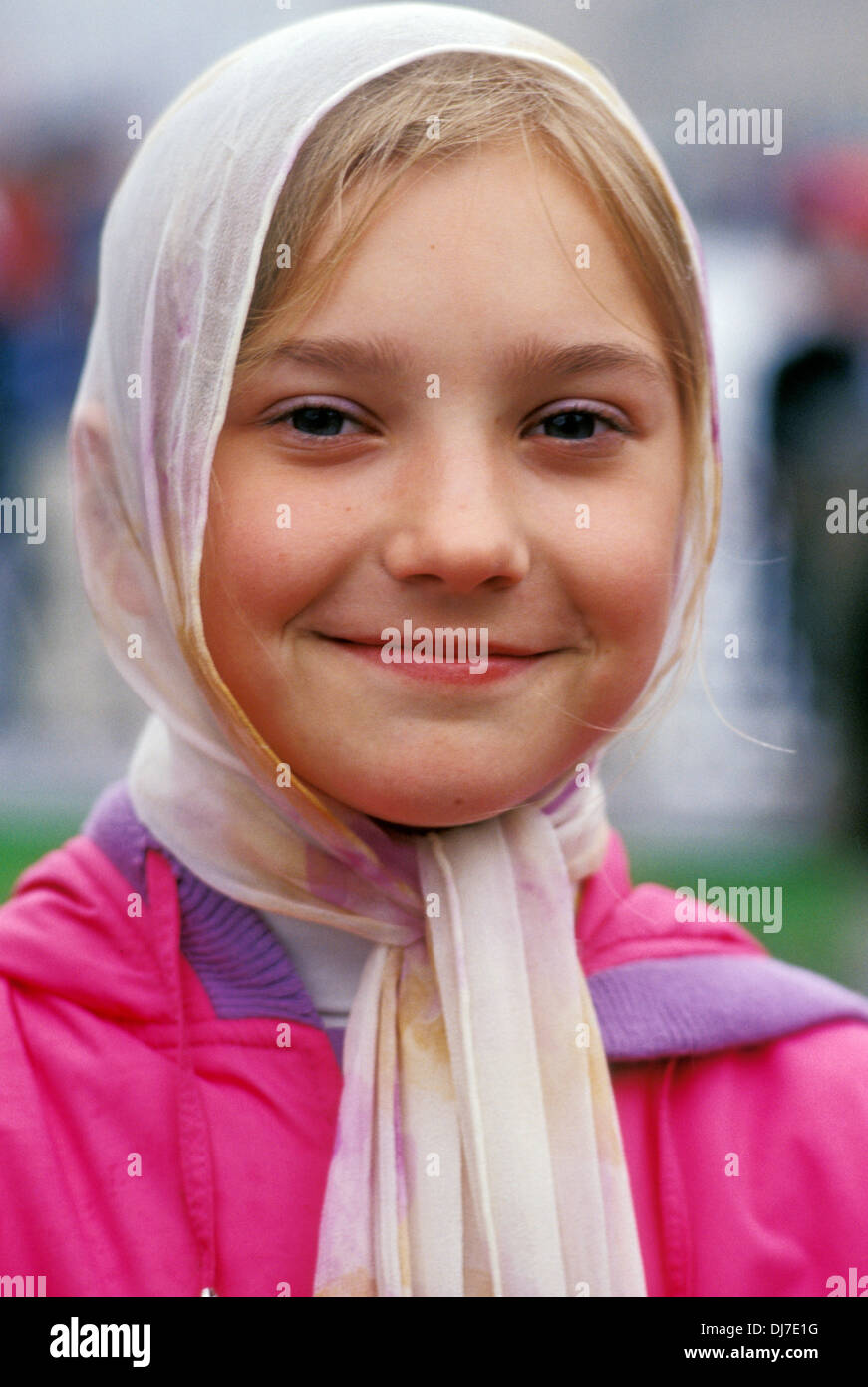teenage girl in Moscow, Russia Stock Photo - Alamy