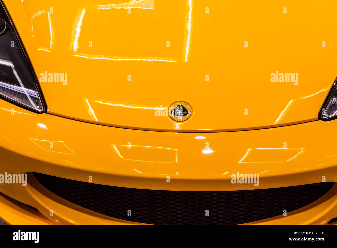 The Lotus display at the 2013 Los Angeles International Auto Show Stock ...