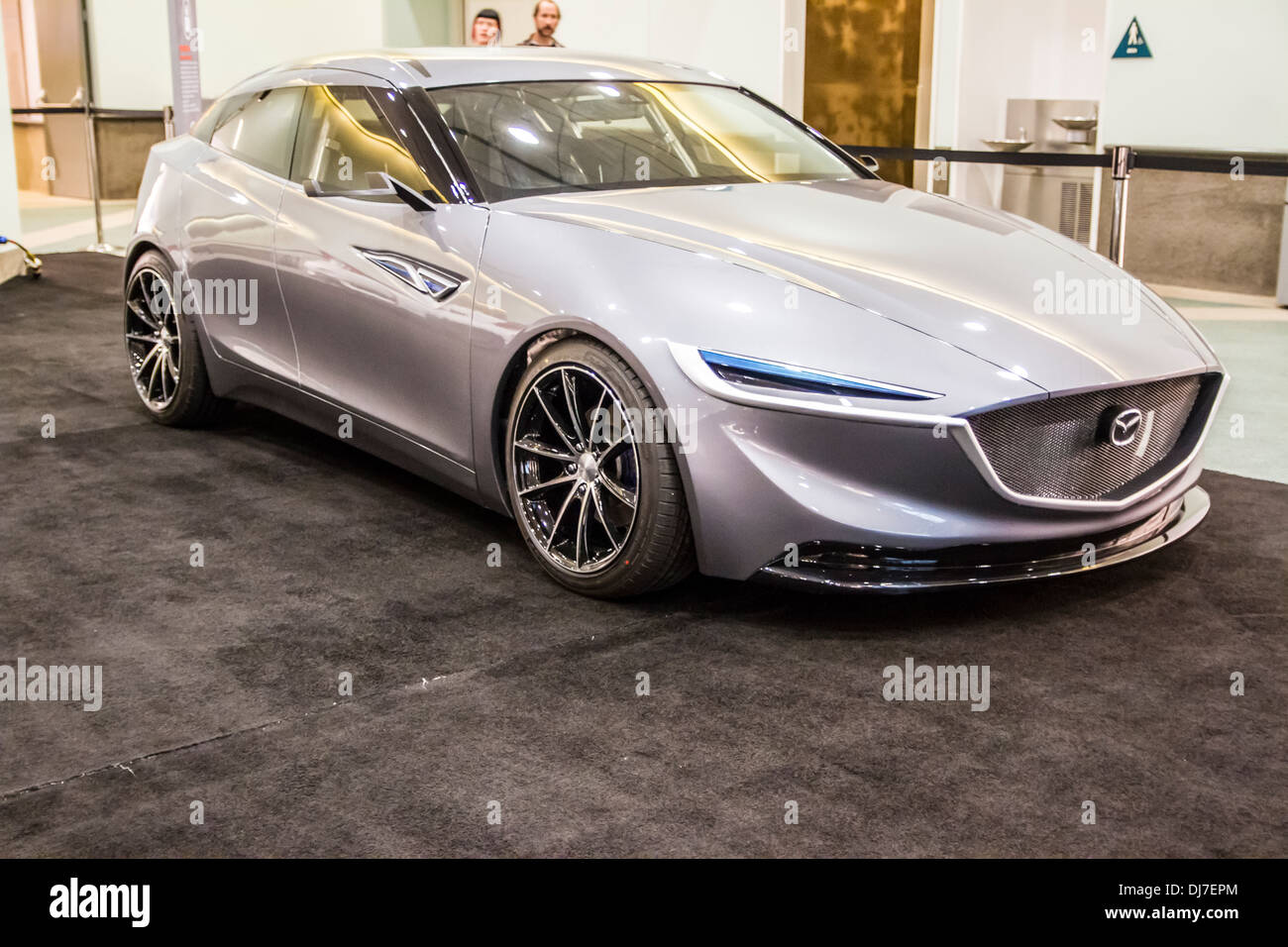 The Mazda Deep Orange 3 concept car at the 2013 Los Angeles ...