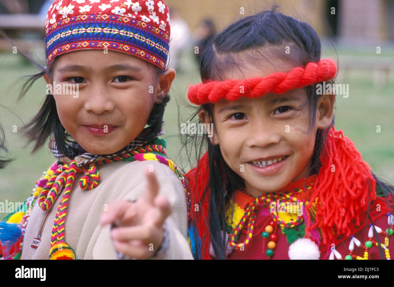 young participants in Aboriginal dance, Taiwan Stock Photo - Alamy