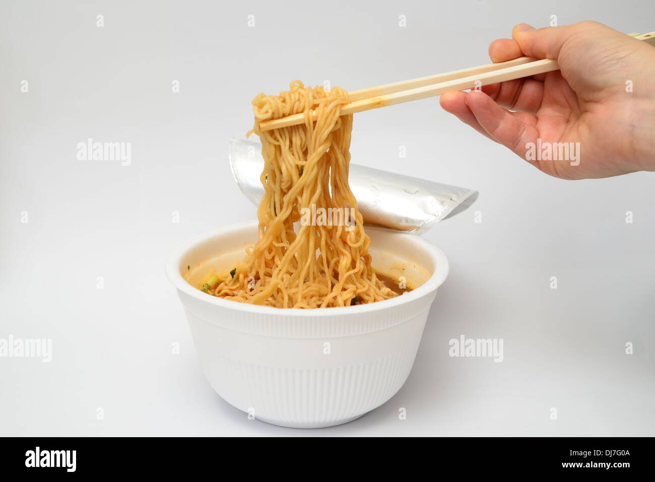 Korean Instant Cup noodle Stock Photo - Alamy
