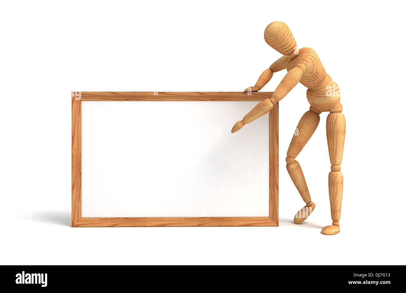 Empty message board (isolated on white background Stock Photo - Alamy