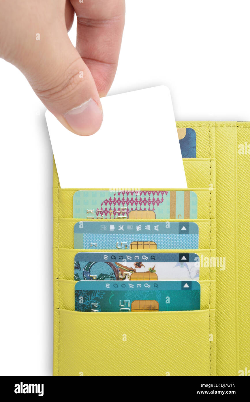 Bank card wallet hi-res stock photography and images - Alamy