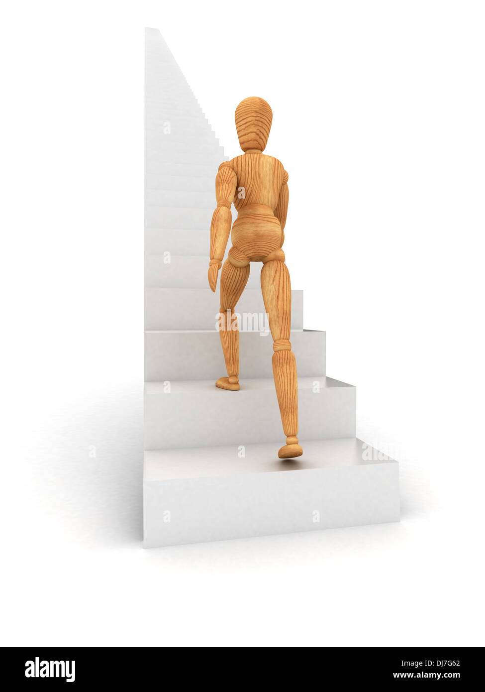Go up with stairs (isolated on white background Stock Photo - Alamy