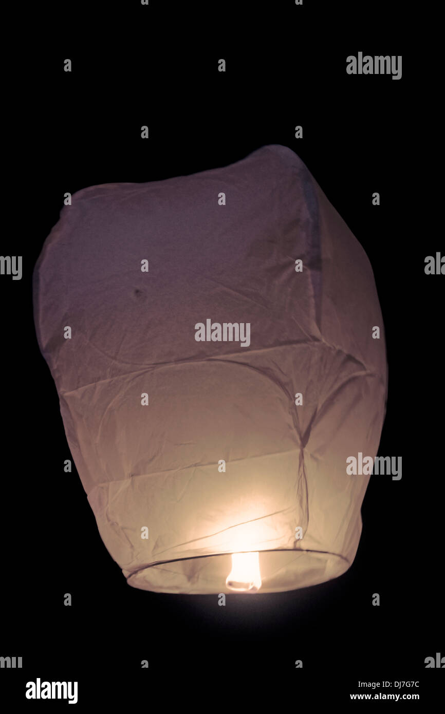 kongming lantern (sky lantern Stock Photo - Alamy