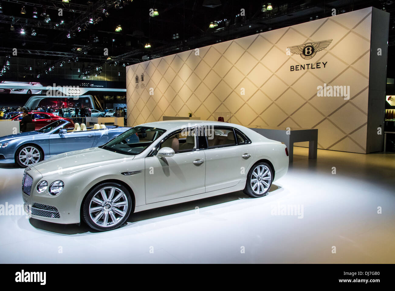 The Bentley display at the 2013 Los Angeles International Auto Show ...