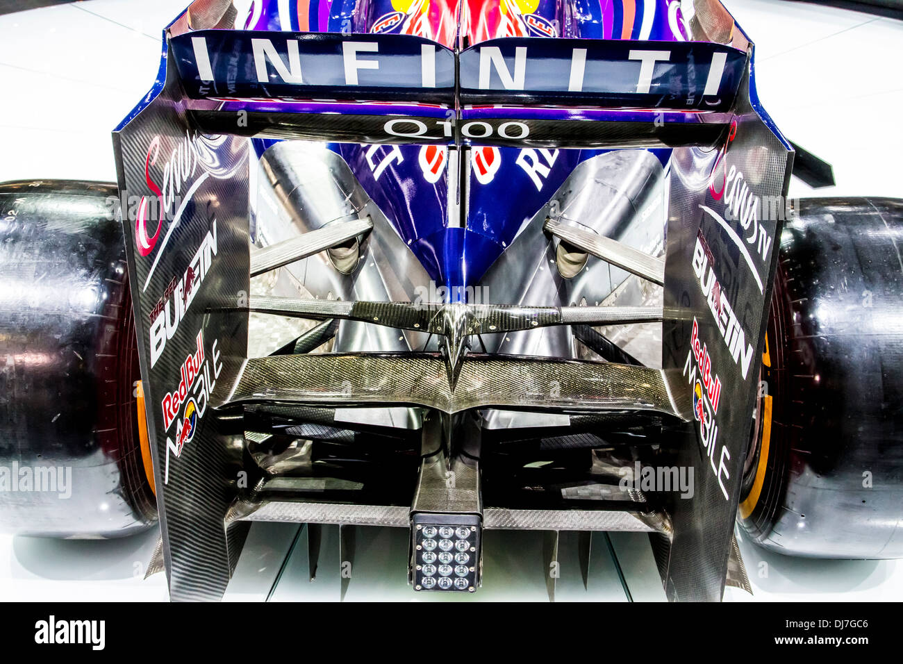 The Red Bull Formula 1 car at the 2013 Los Angeles International Auto ...