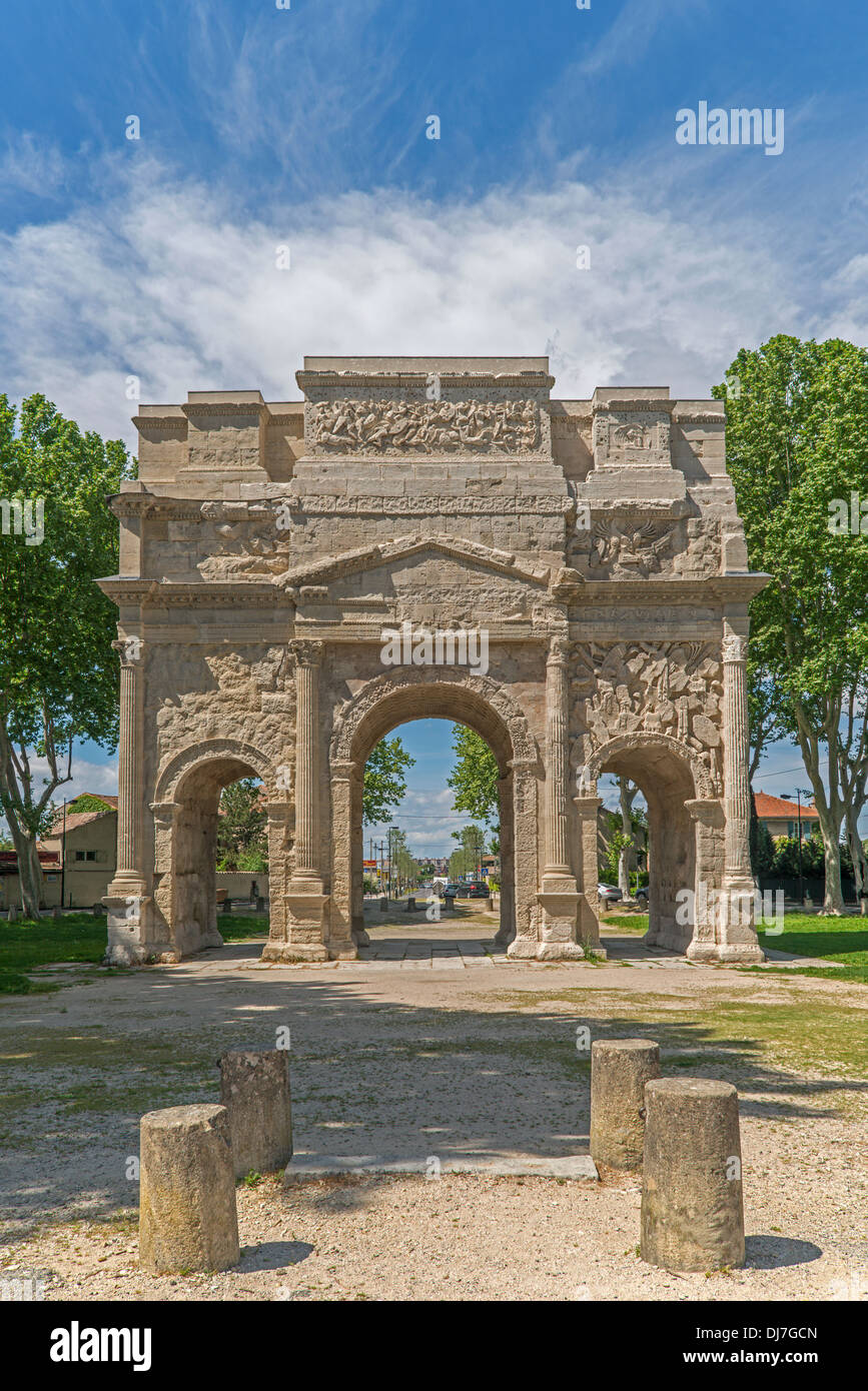 Roman Arc de Triomphe in Orange in the Vaucluse (84) departement of ...