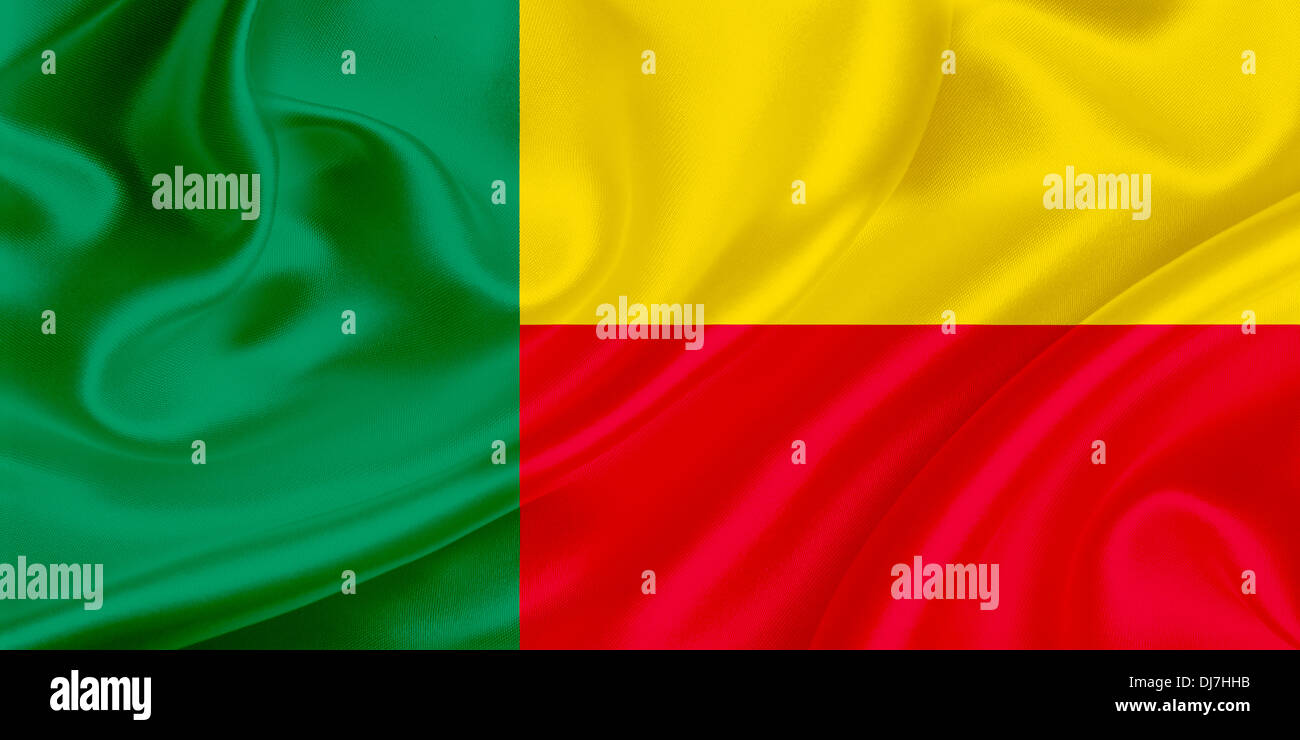 Flag benin waving in wind hi-res stock photography and images - Alamy