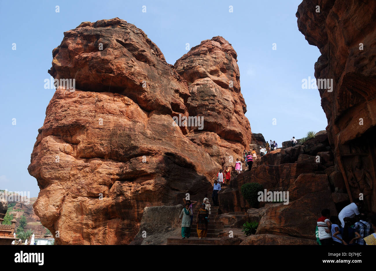 Badami caves hi-res stock photography and images - Alamy