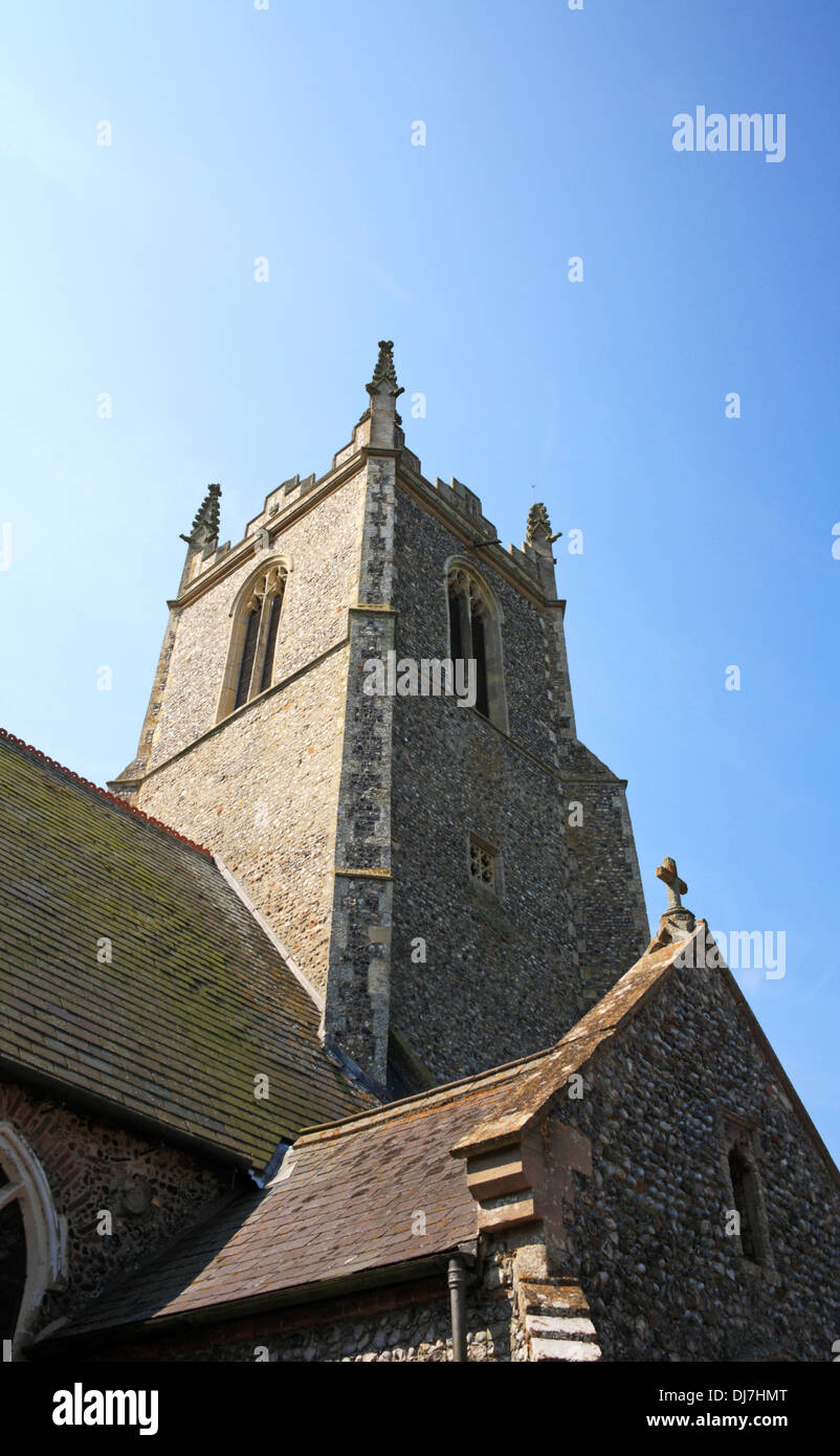 A view of the tower of the church of SS Peter and Paul at Runham ...