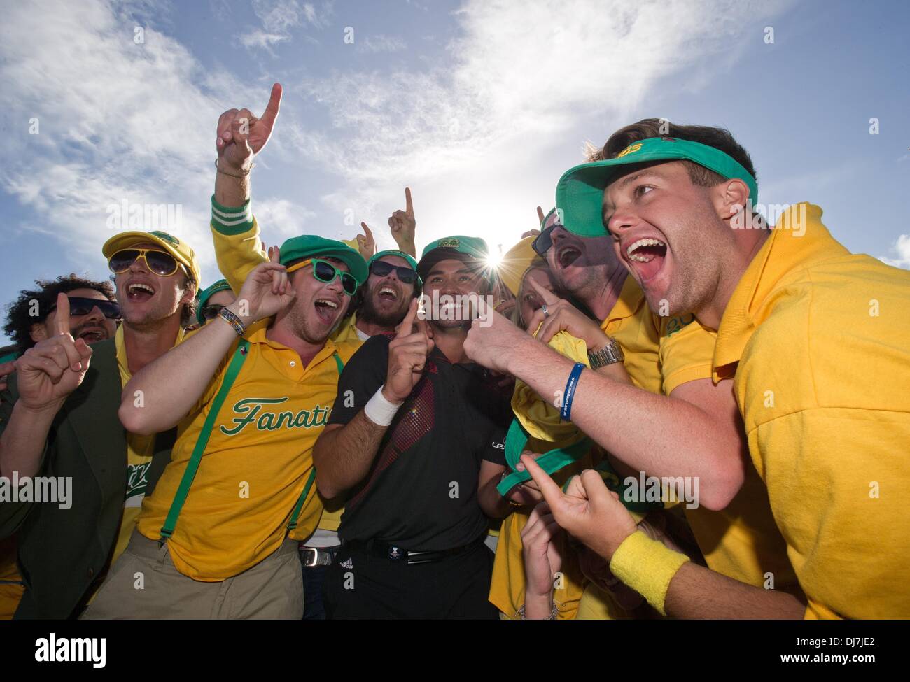Melbourne, Australia. 24th Nov, 2013. Jason Day (C) of Australia ...