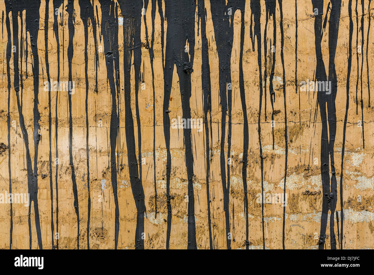 Vietnam, Nha Trang, paint, drip, plaster wall Stock Photo - Alamy