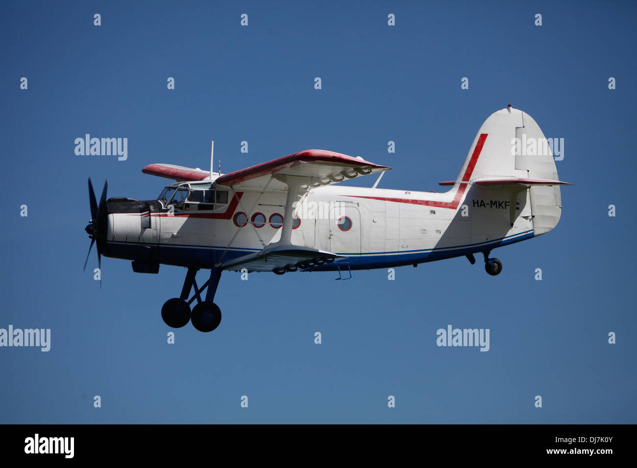 Antonov AN2 Russion transport biplane aircraft at a Shuttleworth ...