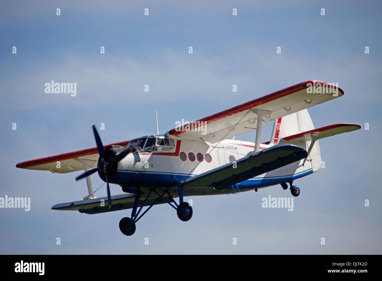Antonov AN2 Russion transport biplane aircraft at a Shuttleworth ...